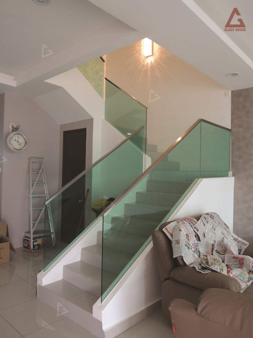 GLASS STAIR HANDRAIL (Frameless Type) - Glass House Design